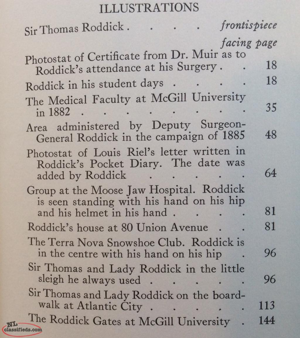 Sir Thomas Roddick, 1938, Harbour Grace - St. John’s, Newfoundland ...