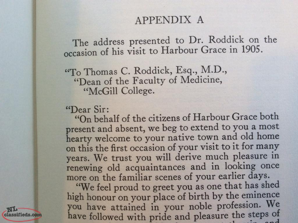 Sir Thomas Roddick, 1938, Harbour Grace - St. John’s, Newfoundland ...