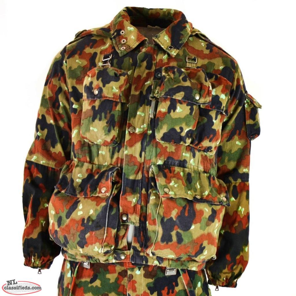 Swiss Army M70 Alpenflage Camo Loadbearing Jacket NO TAXES - Corner ...
