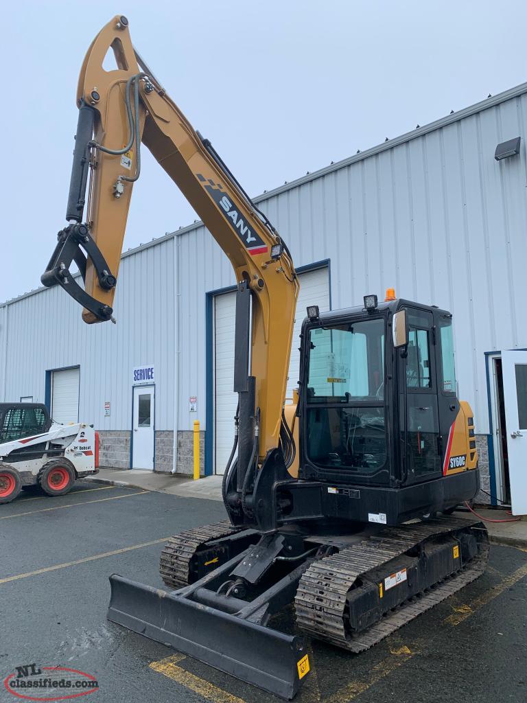 Save $8200.00 on a SANY SY60C EXCAVATOR plus get A free Bucket - Mount ...