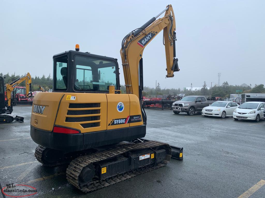 Save $8200.00 on a SANY SY60C EXCAVATOR plus get A free Bucket - Mount ...