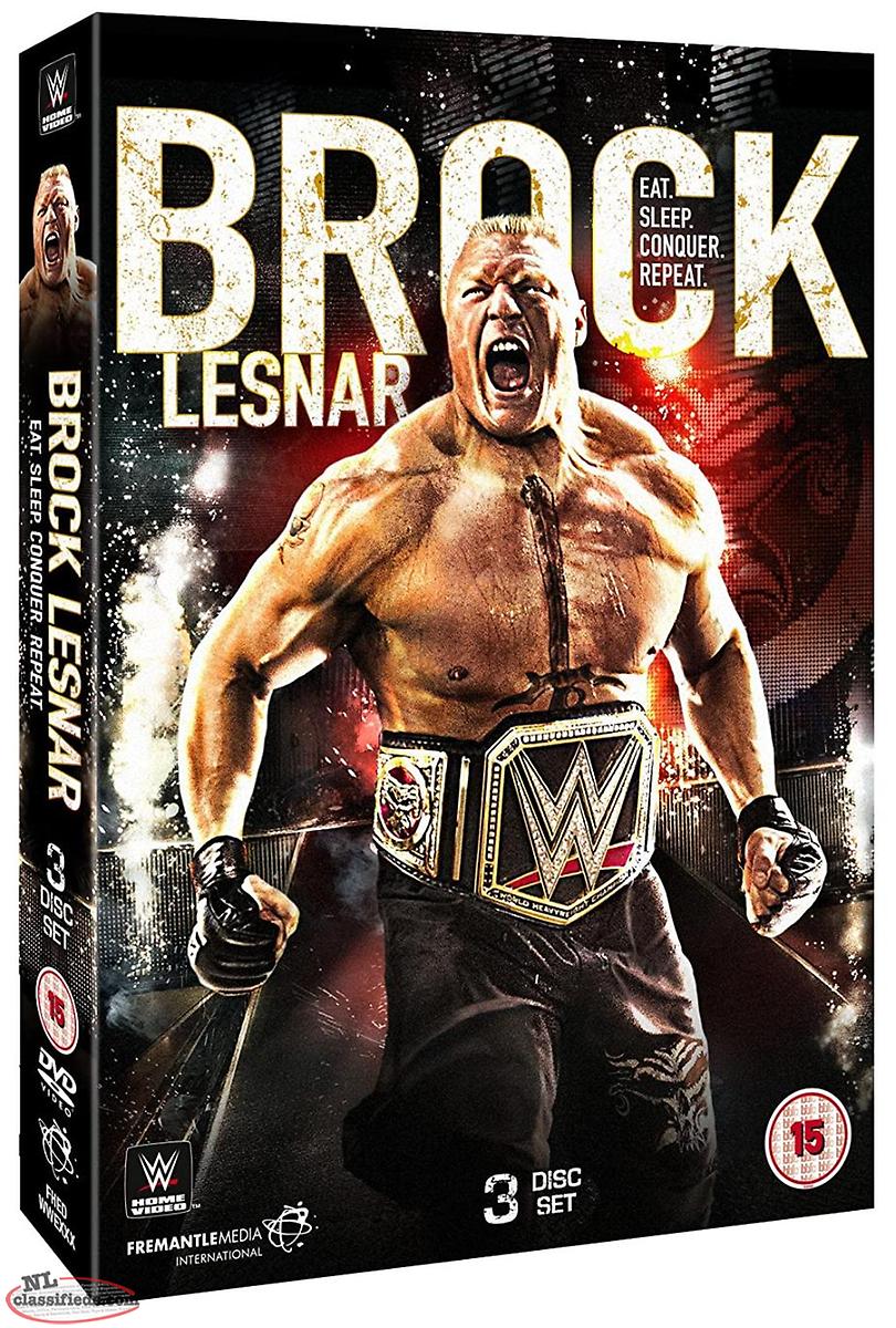 Three WWE 3-DVD BOX SETS in ex. condition Brock Lesner, Hulk Hogan and ...