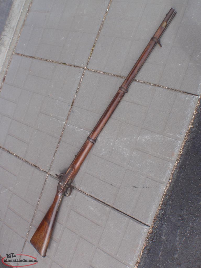 Antique Musket with original steel ram rod - Grand Falls Windsor ...