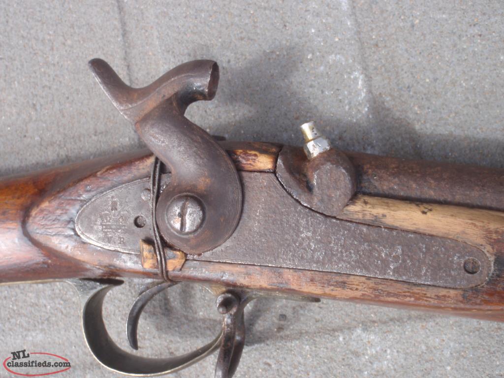 Antique Musket with original steel ram rod - Grand Falls Windsor ...