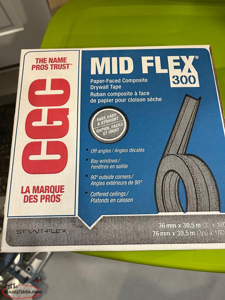 Mid Flex Drywall tape - St Johns, Newfoundland Labrador | NL Classifieds