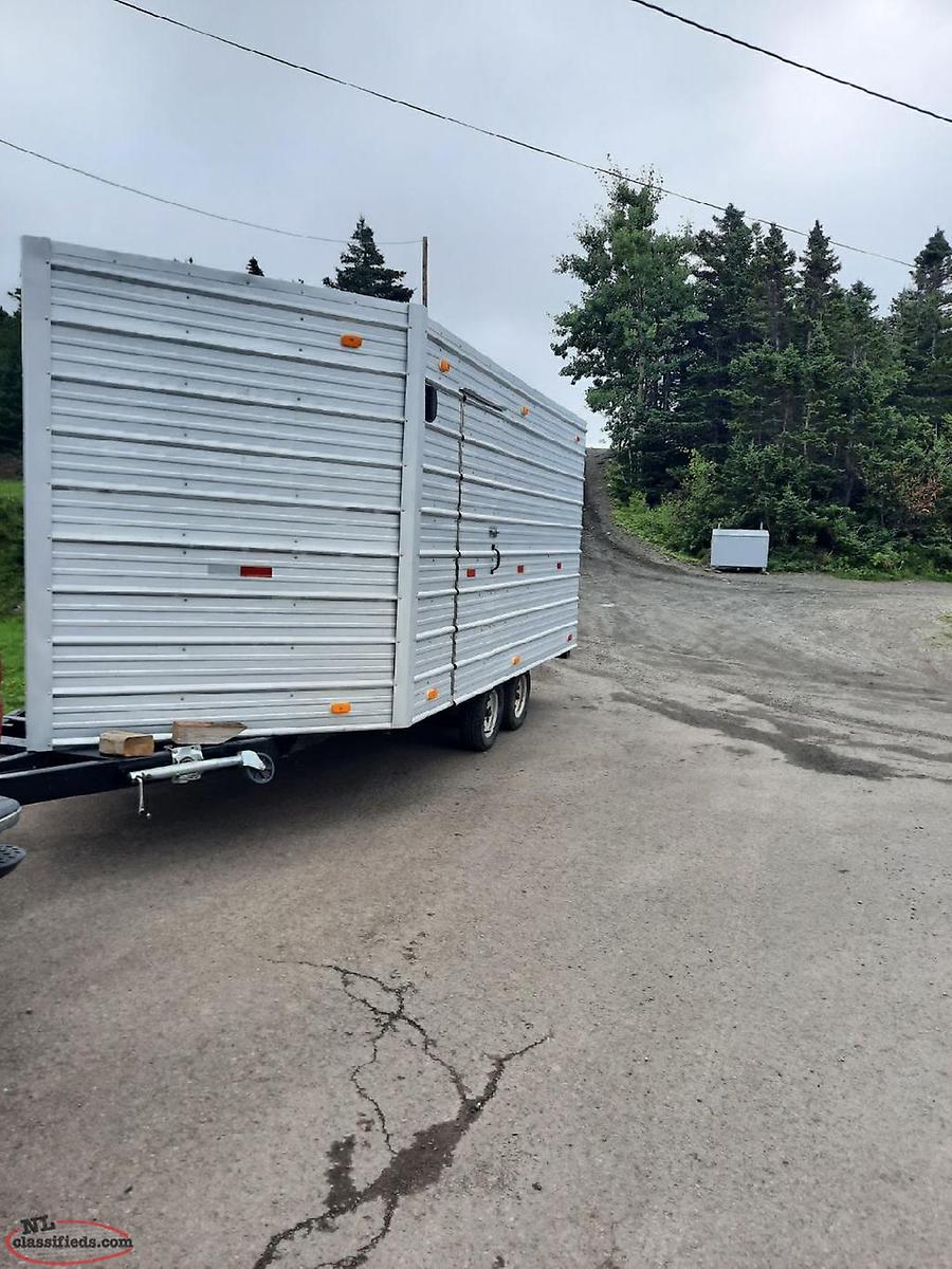 Enclosed Galvanized Trailer - Leading Tickles, Newfoundland Labrador ...