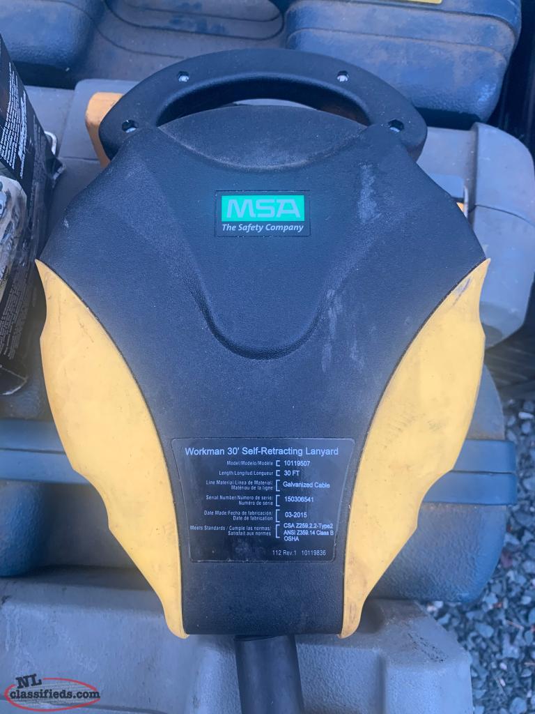 MSA Workman 30FT Self-Retracting Landyard - Glovertown, Newfoundland ...