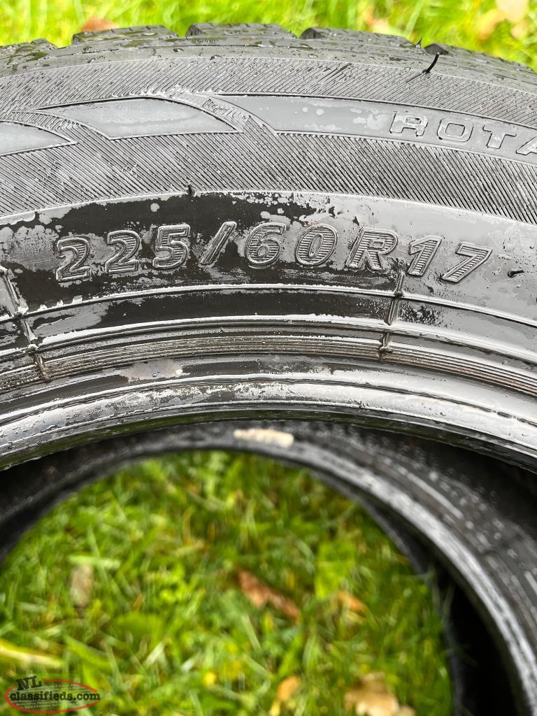 2 WinterClaw Extreme Grip Studded Tires 225 60 R17 - Pouch Cove ...