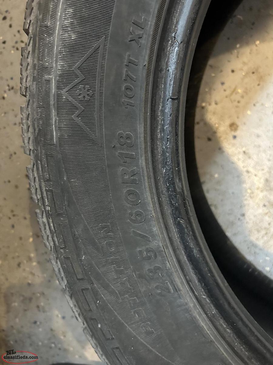 235/60/R18 Studded Winter Tires - Clarenville, Newfoundland Labrador ...
