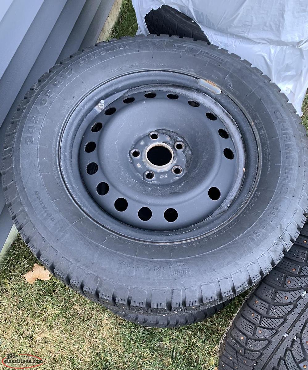 245/65R17 Champion gt Ice Pro Studded Winter Tires, Rims ans Tire ...