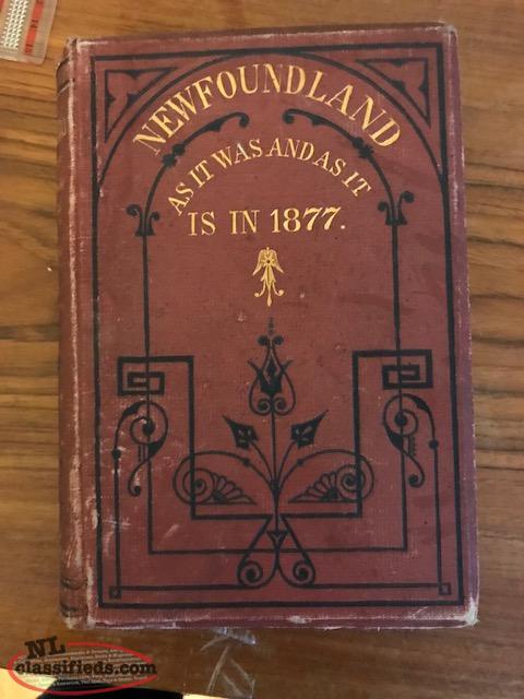 Rare 19th century Newfoundland book - St. John's, Newfoundland Labrador ...