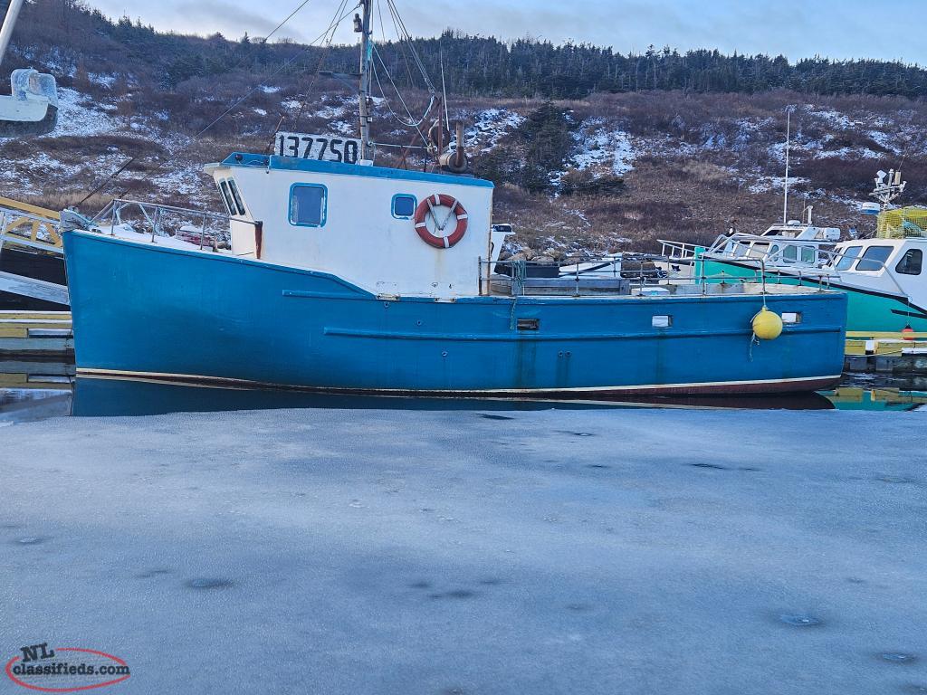 36 ft fibreglass over wood longliner - Fortune, Newfoundland Labrador ...