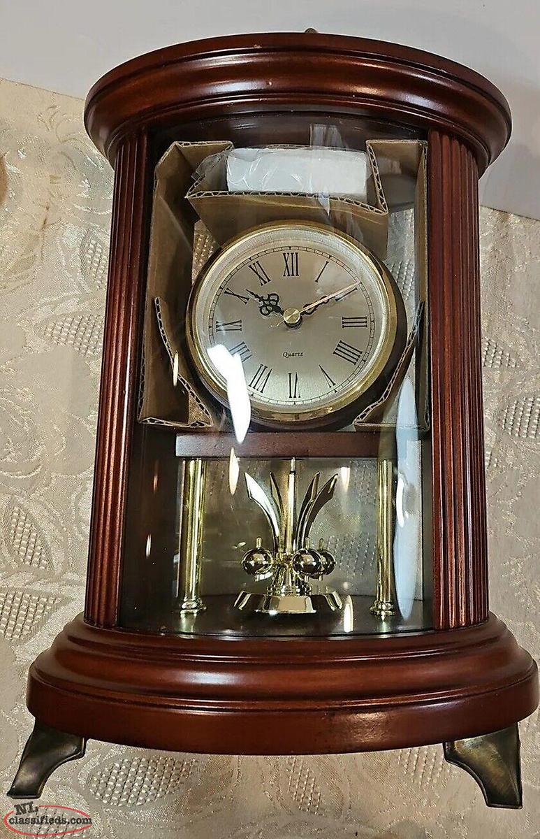 Bombay Mantle/Desk Cherry Wood Torsion Clock (Anniversary Clock) Great ...